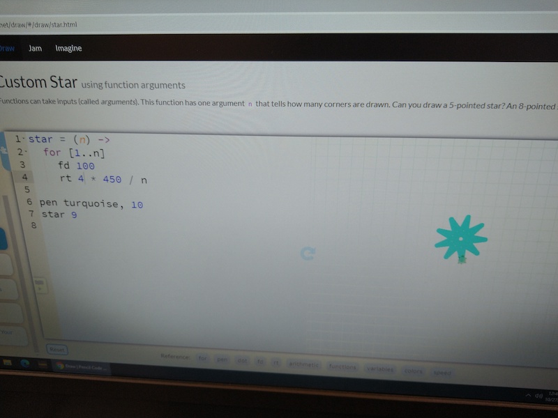 Pencilcode.net Student Work | Occasional Observations of Traveling ...